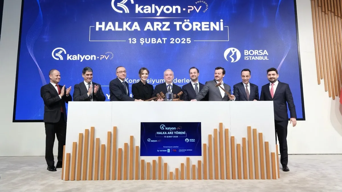Borsa İstanbul’da gong Kalyon PV için çaldı!