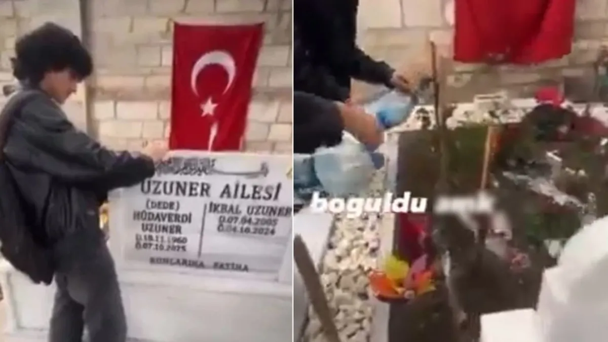 İkbal Uzuner’in mezarında ahlaksızca hareketler! 2 şüpheli gözaltında