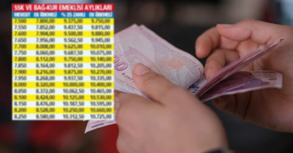 8.077 seyyanen zam, %10 refah payı... SGK-SSK, Bağkur, Tarım 7.500 TL ... 8.077 seyyanen zam, %10 refah payı... SGK-SSK, Bağkur, Tarım 7.500 TL ...