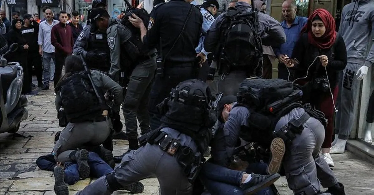 İsrail polisinden Doğu Kudüs’teki gösteriye müdahale İsrail polisinden Doğu Kudüs’teki gösteriye müdahale
