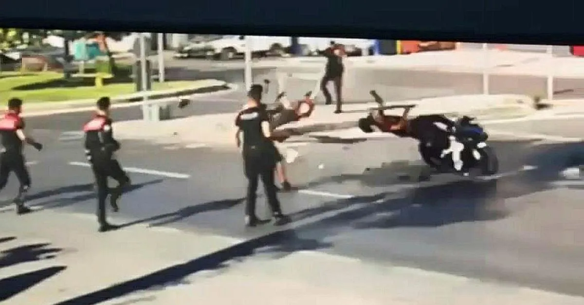 Kağıthane’de ’dur’ ihtarına uymayan motosikletlinin çarptığı polis ...