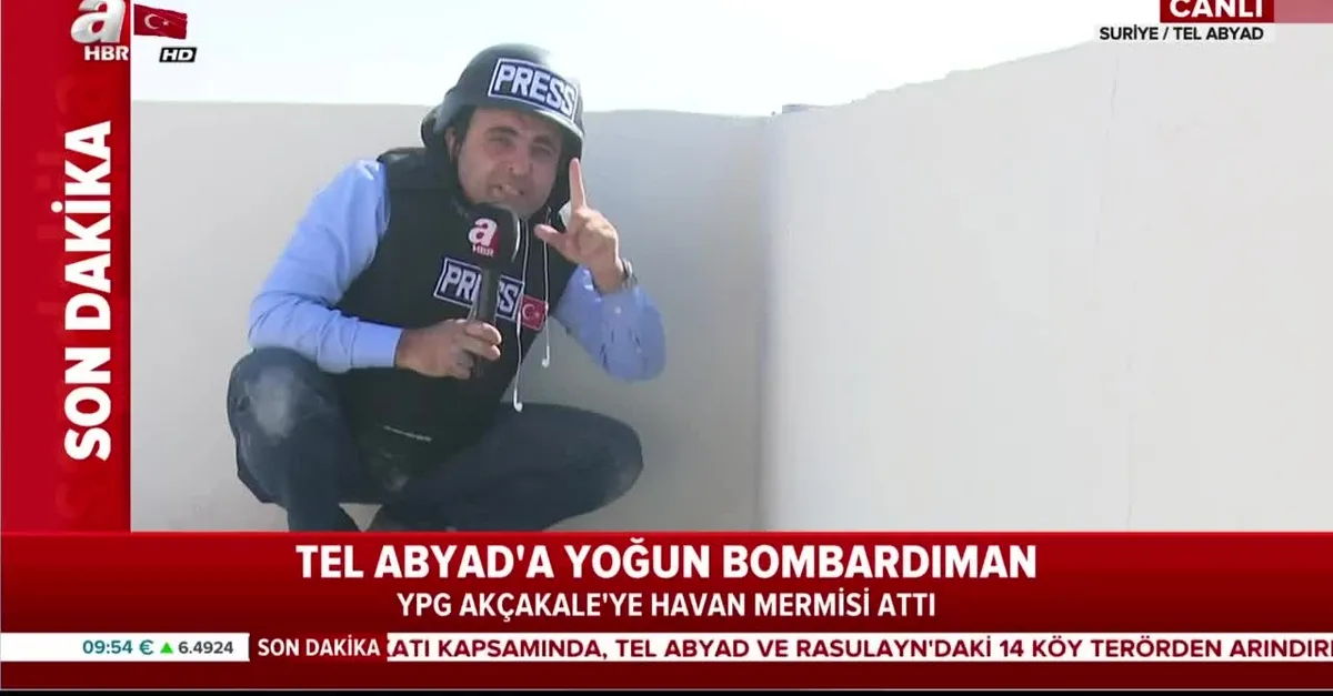 Canlı yayında gazetecilere havan mermisi atıldı | Takvim TV