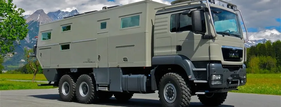 Dışı zırhlı kamyon içi rezidans